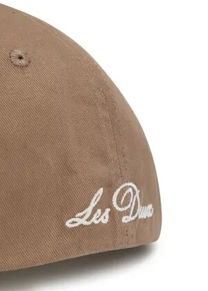 LES DEUX Logo-embroidered Cotton Cap - Beige