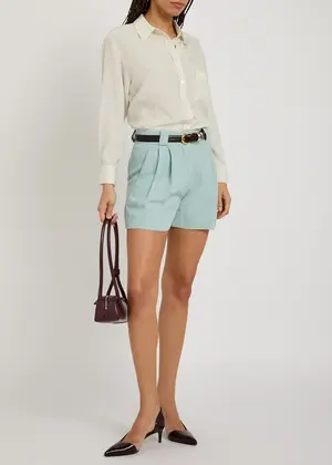 BLAZÉ MILANO Pinstripe Silk Shirt