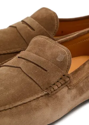 TOD'S Suede Loafers - Brown