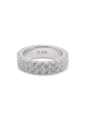 CERNUCCI Crystal-embellished Ring - Silver