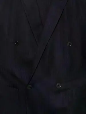 Giorgio Armani Chevron-pattern Suit - Blue