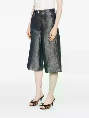 GANNI High-waisted Belt-loops Shorts