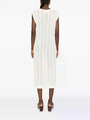 Eric Bompard Sleeveless Midi Dress - Neutrals
