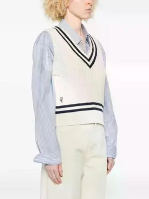 Ralph Lauren Striped V-neck Vest