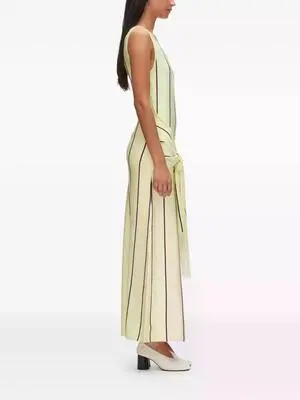 3.1 Phillip Lim Striped Tie-waist Midi Dress - Yellow