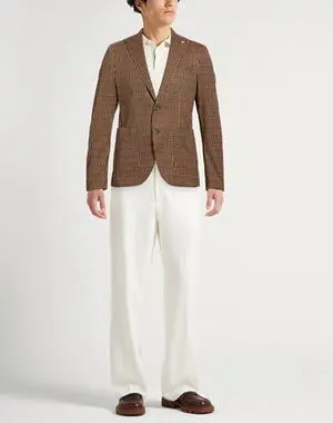 MANUEL RITZ Blazer Size Cotton, Elastane