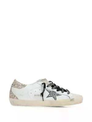 GOLDEN GOOSE Superstar Glitter-star Sneakers - Neutrals