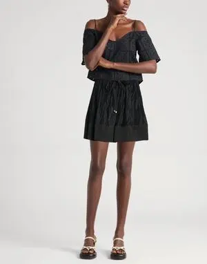 Sandro Mini Flared Skirt With Satin Trims