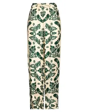 Sandro Floral Print Taffeta Straight Leg Pants