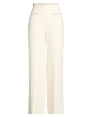 Sandro Wide-leg Tweed Pants - White