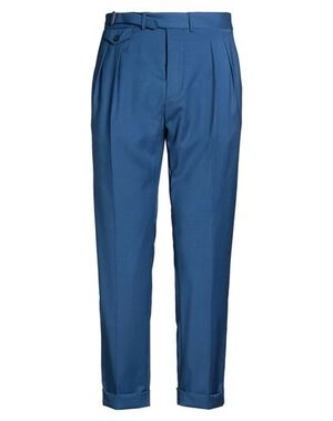 PAOLONI Tailored Tapered Leg Pants - Blue