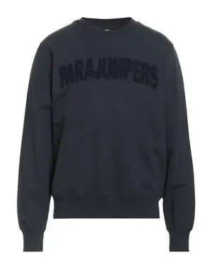 PARAJUMPERS Solid Cotton Sweatshirt With Logo - Navy