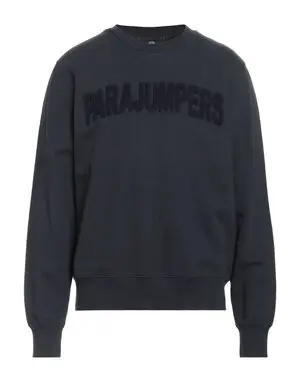 PARAJUMPERS Solid Cotton Sweatshirt With Logo - Navy