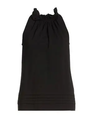 Alpha Studio Gathered Halterneck Top - Black