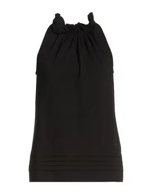 Alpha Studio Gathered Halterneck Top - Black