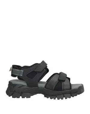 TOD'S Textile Fibers And Leather Sandals - Black