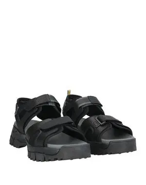 TOD'S Textile Fibers And Leather Sandals - Black
