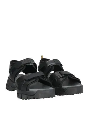 TOD'S Textile Fibers And Leather Sandals - Black