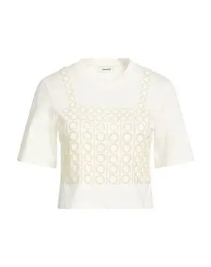 Sandro Cotton Jersey T-shirt - White