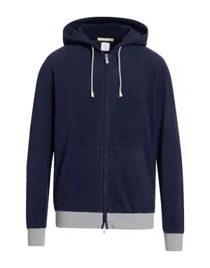 Eleventy Cotton Zip-up Hoodie - Navy