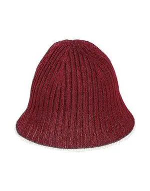Brunello Cucinelli Intarsia-knit Bucket Hat - Red