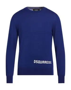 Dsquared2 Bright Virgin Wool Sweater - Blue