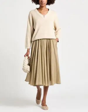 Brunello Cucinelli Cotton Sweater With Brass Embellishments