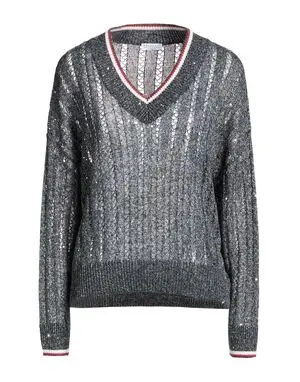 Brunello Cucinelli Crochet-knit Mélange Sweater