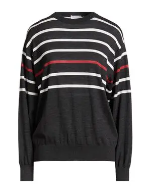Brunello Cucinelli Striped Virgin Wool And Cashmere Sweater