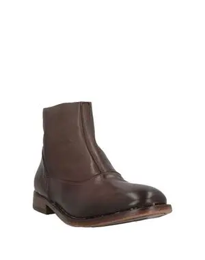 Moma Ankle Boots In Calfskin Leather - Brown