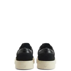 GIUSEPPE ZANOTTI Multi-material Low-top Sneaker - Black