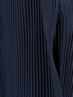 HOMME PLISSE Pleated Single-breasted Blazer