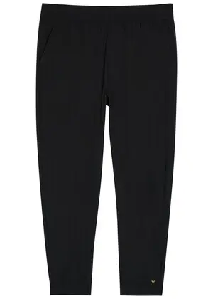 NOW YOU LIVE Saxby Tapered-leg Shell Sweatpants - Black