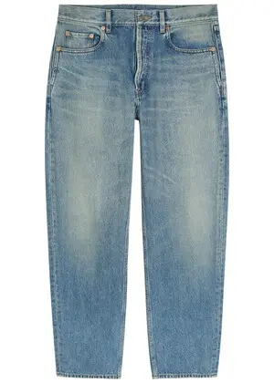 Saint Laurent Tapered-leg Denim Jeans - Indigo