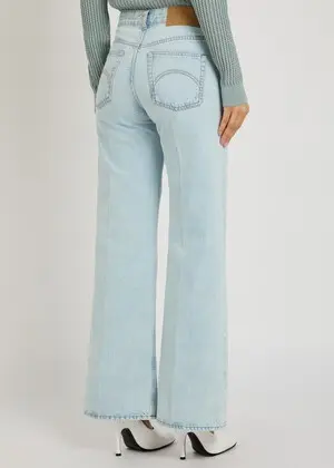 BLAZÉ MILANO Maline Flared-leg Jeans - Light Blue