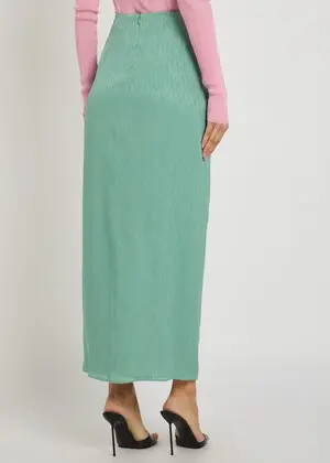 BLAZÉ MILANO Konik Twist Silk Maxi Skirt