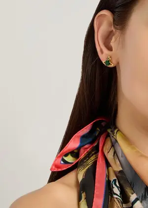 VIVIENNE WESTWOOD Reina Crystal Orb Stud Earrings