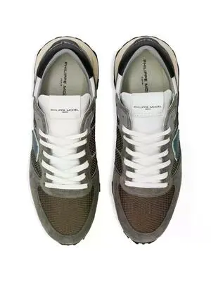 Philippe Model Tropez Haute Triangle-patch Low-top Sneakers - Green