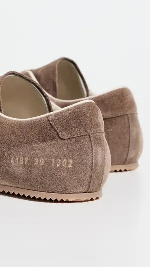 COMMON PROJECTS Suede Lace-up Sneakers - Tan