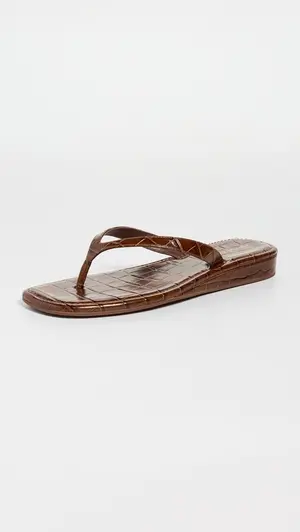 LOEFFLER RANDALL Lina Elevated Flip Flops - Espresso