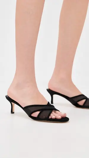 L'Agence Padua Sandals - Black