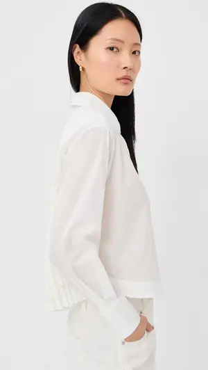 Simkhai Kacey Lace Button-down Shirt - Ivory