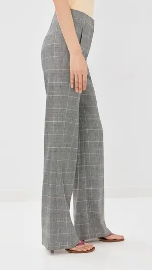 Veronica Beard Jude Houndstooth Trousers - Black Multi