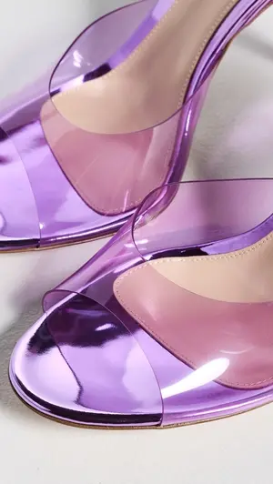 GIANVITO ROSSI Glass Metallic High Heel - Freesia