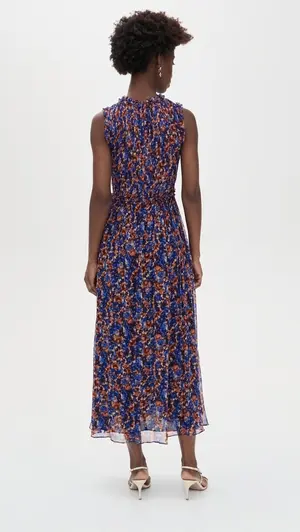 Ulla Johnson Kasia Sleeveless Silk Dress - Violet