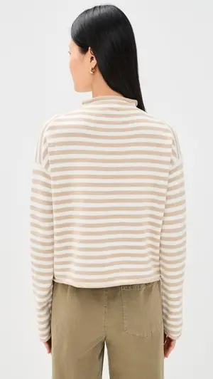 ALEX MILL Taylor Cardigan - Sand/ivory