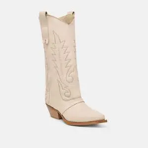 DOLCEVITA Sammy Mid-calf Western Boots - Bone Leather