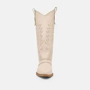DOLCEVITA Sammy Mid-calf Western Boots - Bone Leather