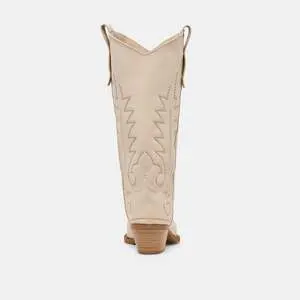 DOLCEVITA Sammy Mid-calf Western Boots - Bone Leather