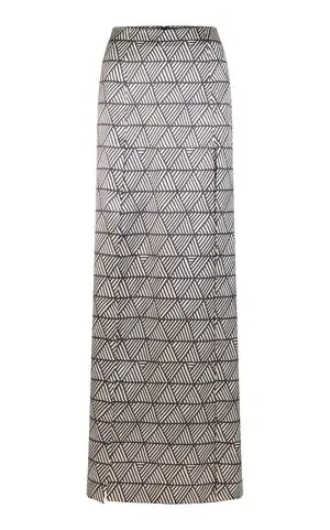 HEIRLOME Florence Silk Maxi Skirt - Multi